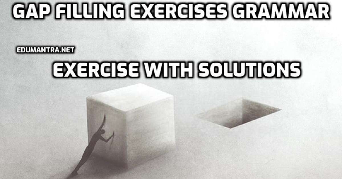 CBSE MCQ Gap Filling Exercises with Options and PDF