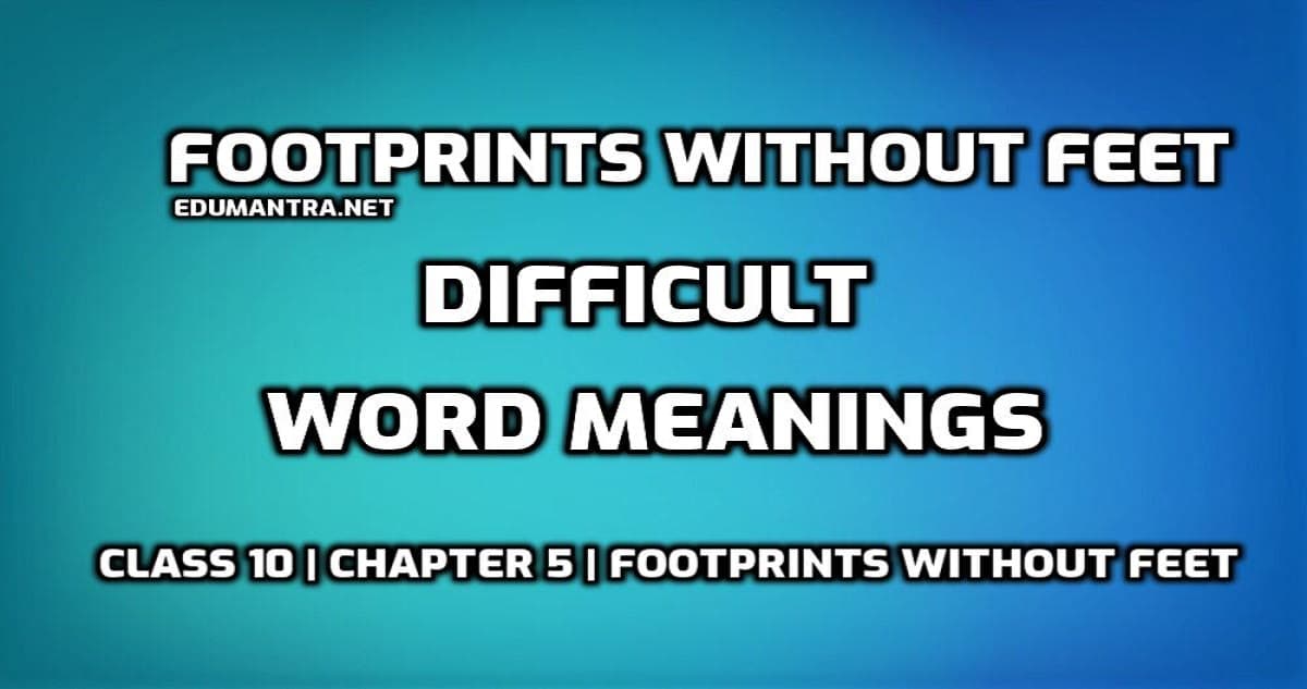 Hard Words : Footprints without Feet Difficult Words in English with ...