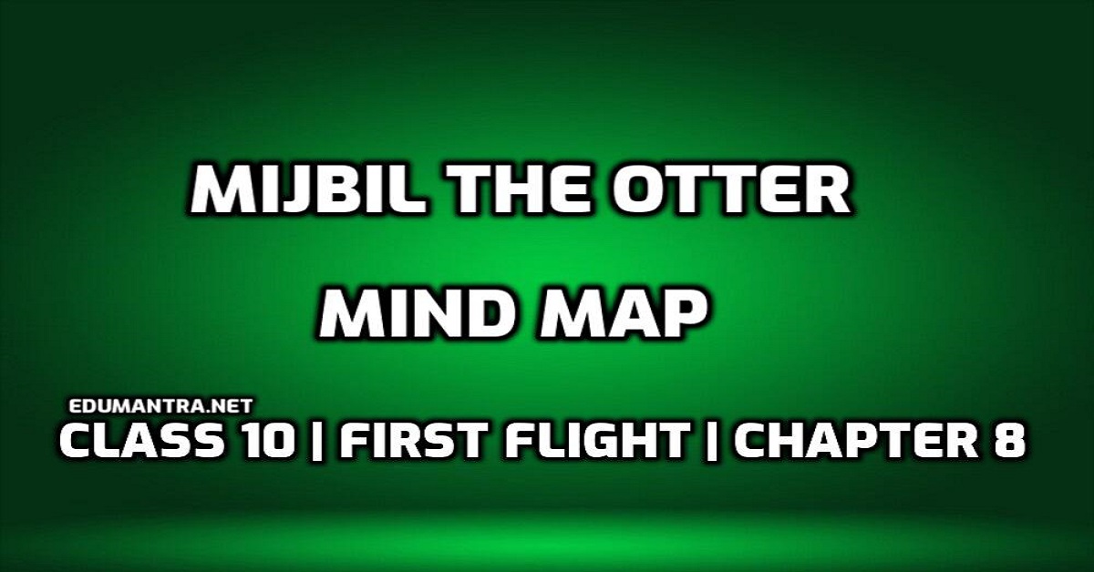 Mijbil the Otter Mind Map | Class 10 | First Flight | Easy Concept Guide