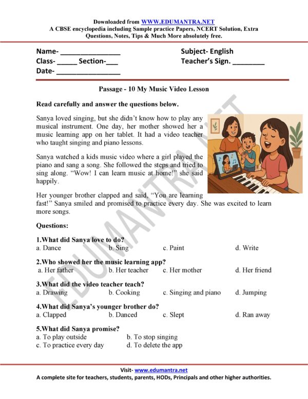 50+ Unseen Passages for Class 3 | Reading Comprehension with Questions ...